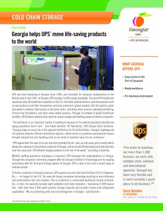 Georgia helps UPS move life-saving products to the world | Georgia.org